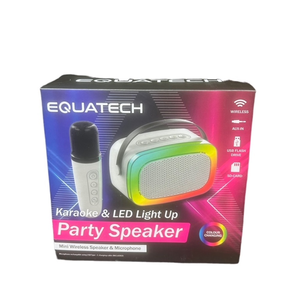 Used Equatech Mini Party Speaker (White) *SALE - WAS £12.99* - Own4Less